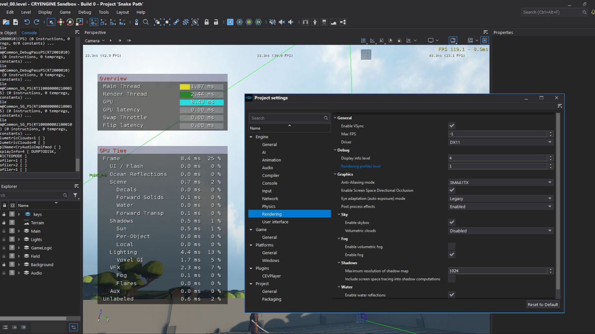 CRYENGINE | Asset Database: CEVProjectSettings