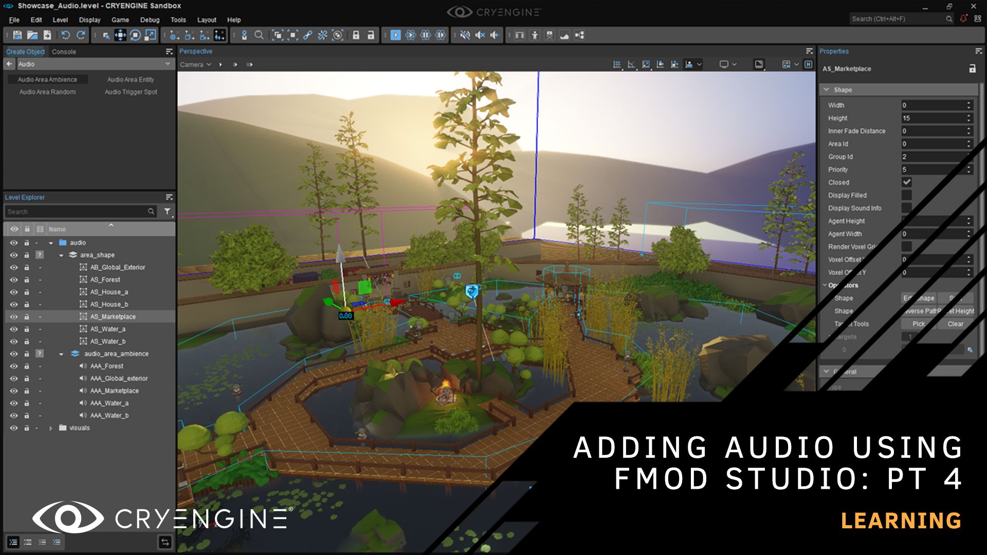 CRYENGINE | News: Audio Showcase Tutorial Chapter 4: Dynamic Ambience